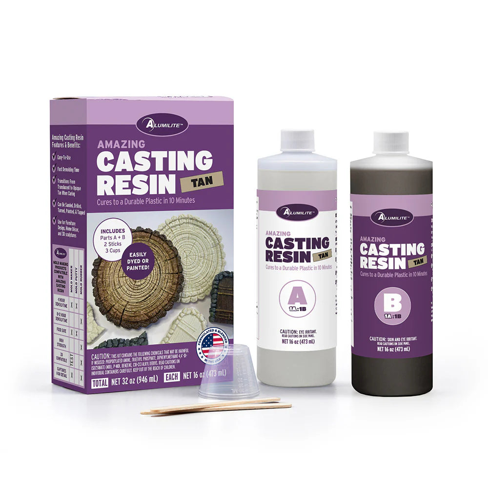 TAN- ALUMILITE AMAZING RESIN KIT (CASTING RESIN) – Just Like Home Interiors